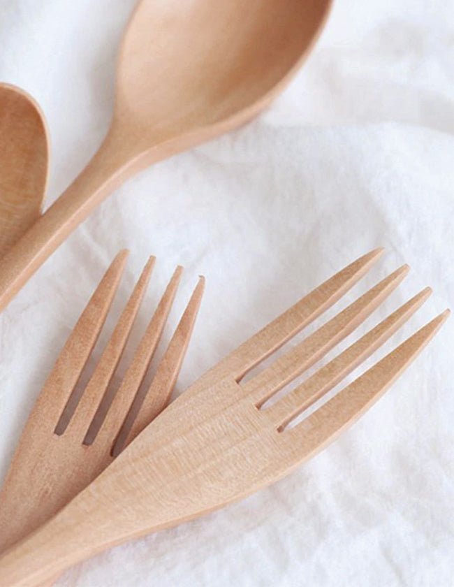 Fourchette en Bois Pour Manger | Wood Collection