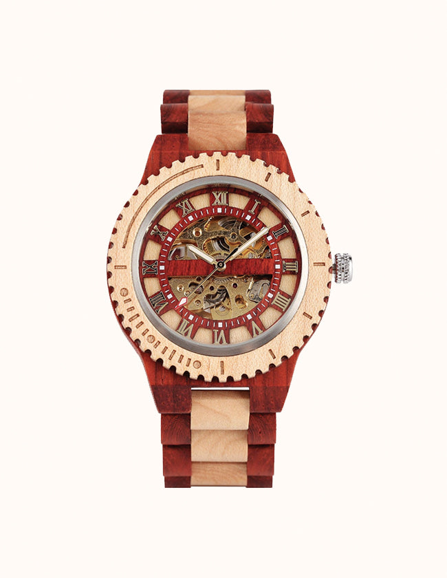 Montre Skeleton en Bois | Wood Collection